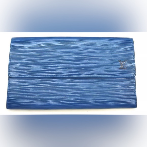 Louis Vuitton | Accessories | Louis Vuitton Long Wallet Blue | Poshmark